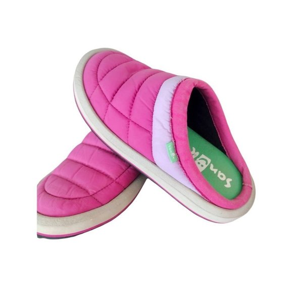 Sanuk | Shoes | Nwt Sanuck Lil Puffer Low Slides Slippers Slip On 14011 ...